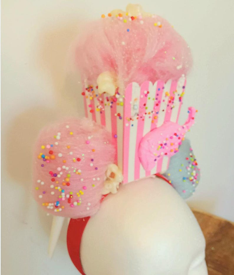 Popcorn/cotton Candy Vintage Themed Headband, Retro Style Circus ...