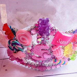 Candyland Tiara, Candy Crown, Candy Party Hair Accessories, Candyland ...