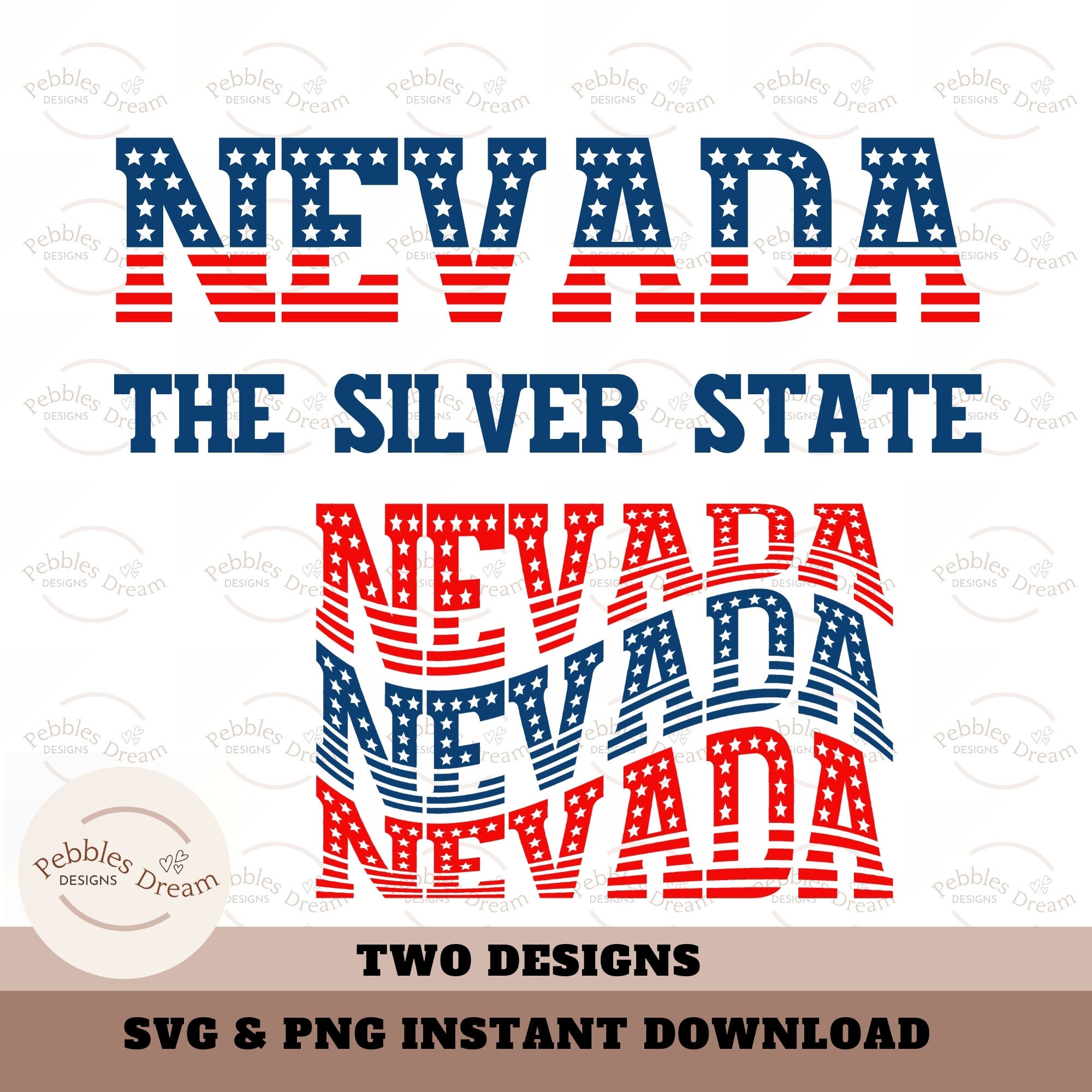 Patriotic Nevada Png Sublimation, Nevada the Silver State, 4th of July ...