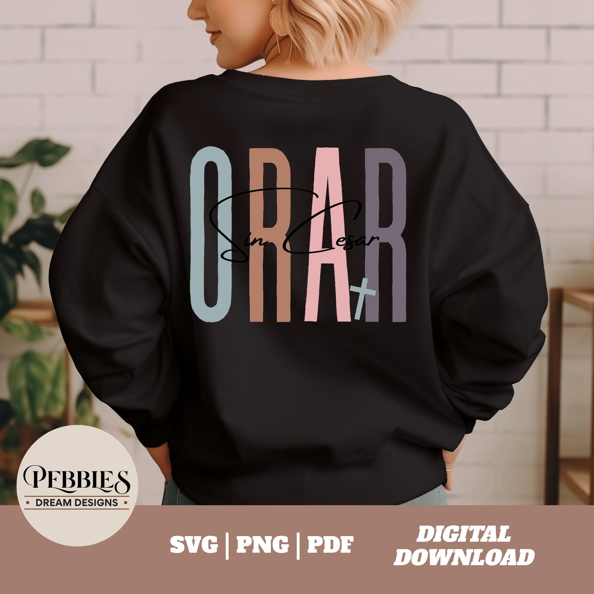 Frase Religiosa Español Svg, Orar Sin Cesar Svg, Frase Biblica Svg ...