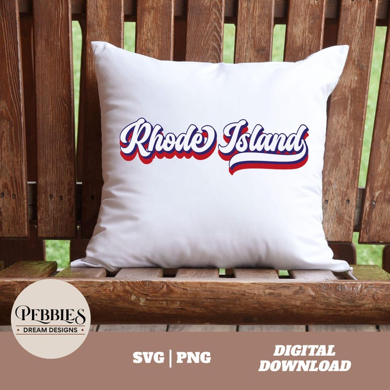 Rhode Island SVG PNG: Script, Clipart, Cut Files, Sublimation Design ...