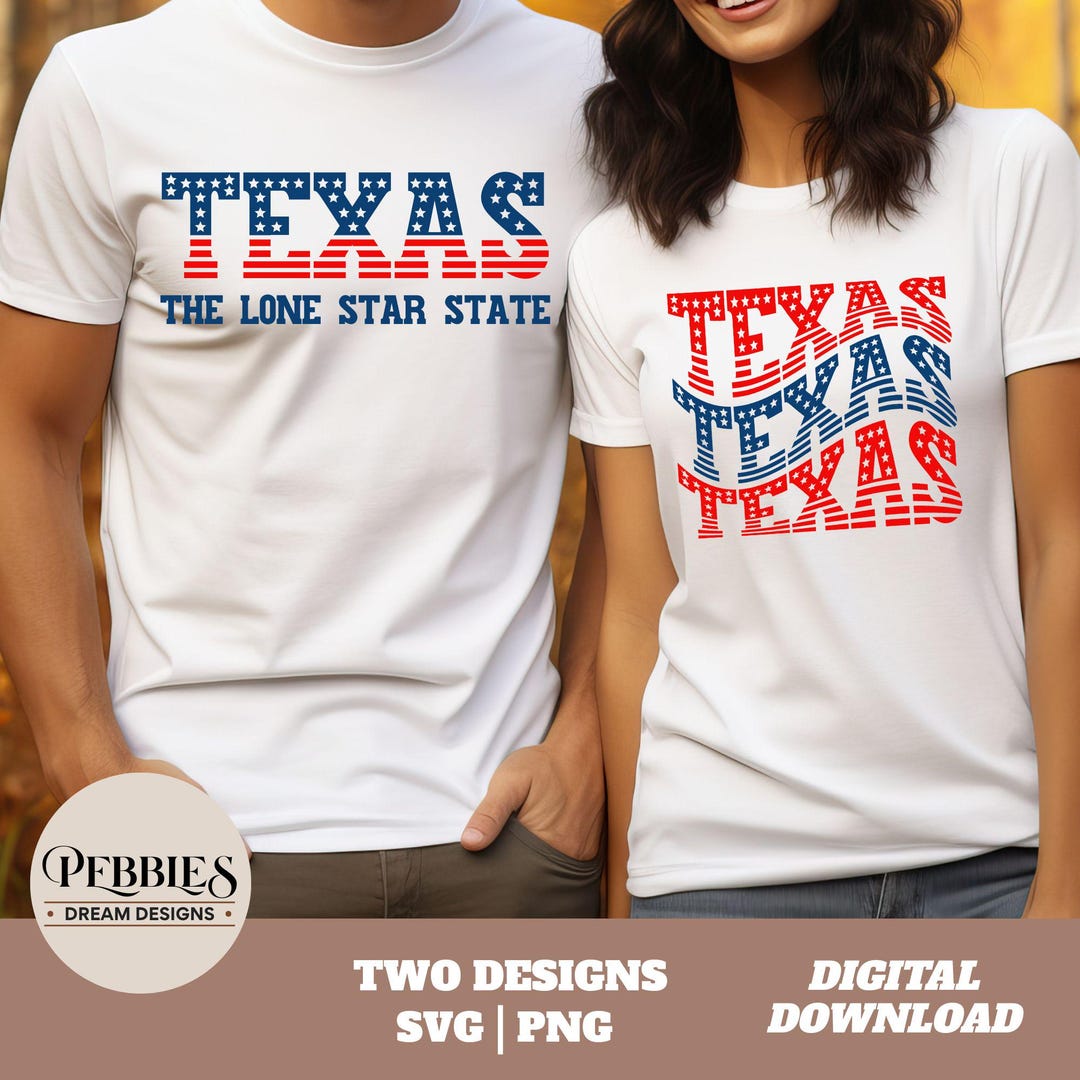 Texas SVG PNG: Two Designs, Clipart, Cut Files, Sublimation Graphics ...