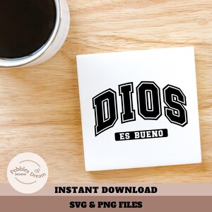 Dios Es Bueno Svg, Frase Cristiana Svg, Frase Biblica Svg, Dicho ...