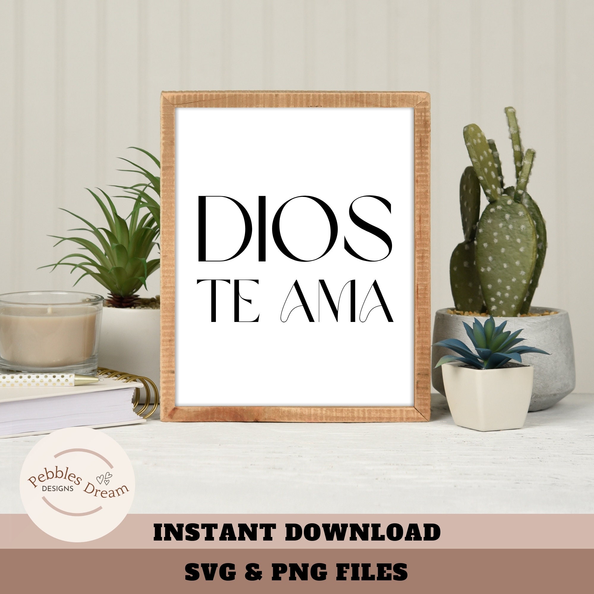 Dios Te Ama Svg, Frase Cristiana Svg, Frase Biblica Svg, Dicho ...