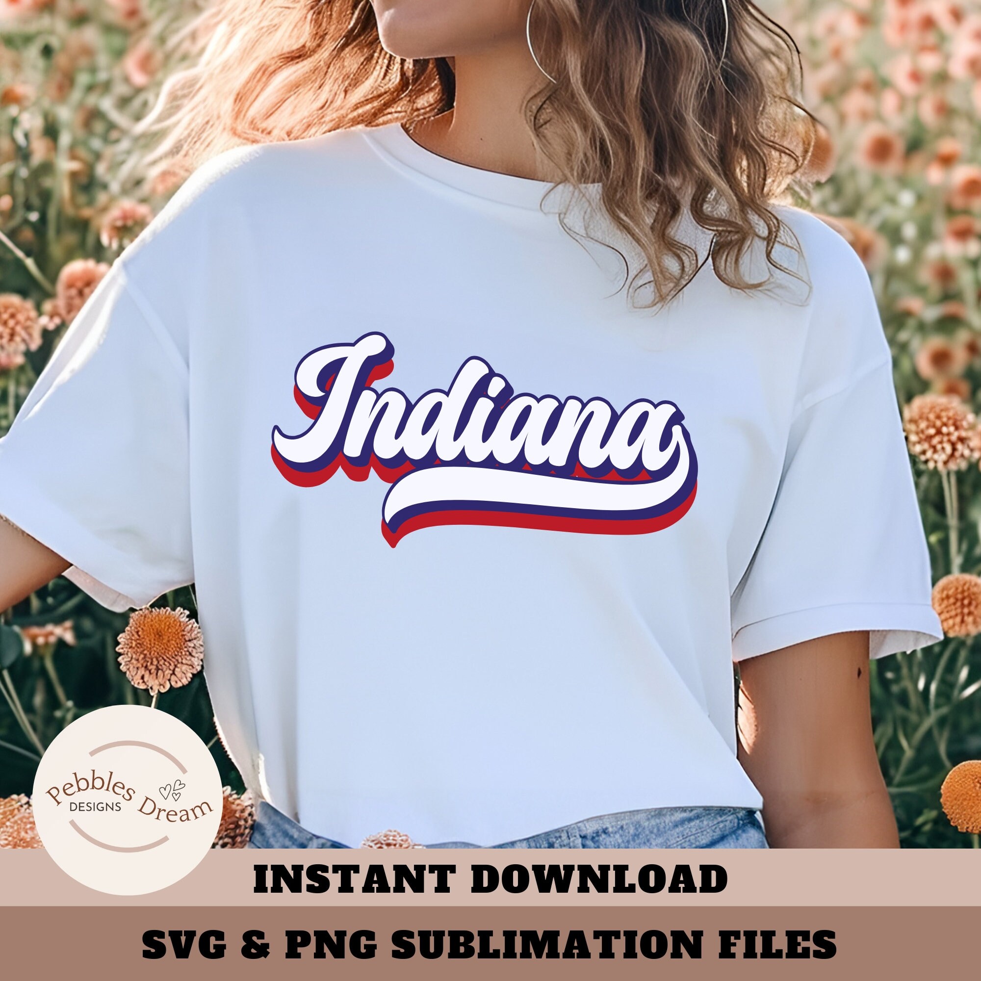 Indiana SVG, Indiana PNG, Patriotic Indiana SVG, Indiana State Clip Art ...