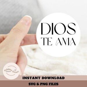 Dios Te Ama Svg, Frase Cristiana Svg, Frase Biblica Svg, Dicho ...