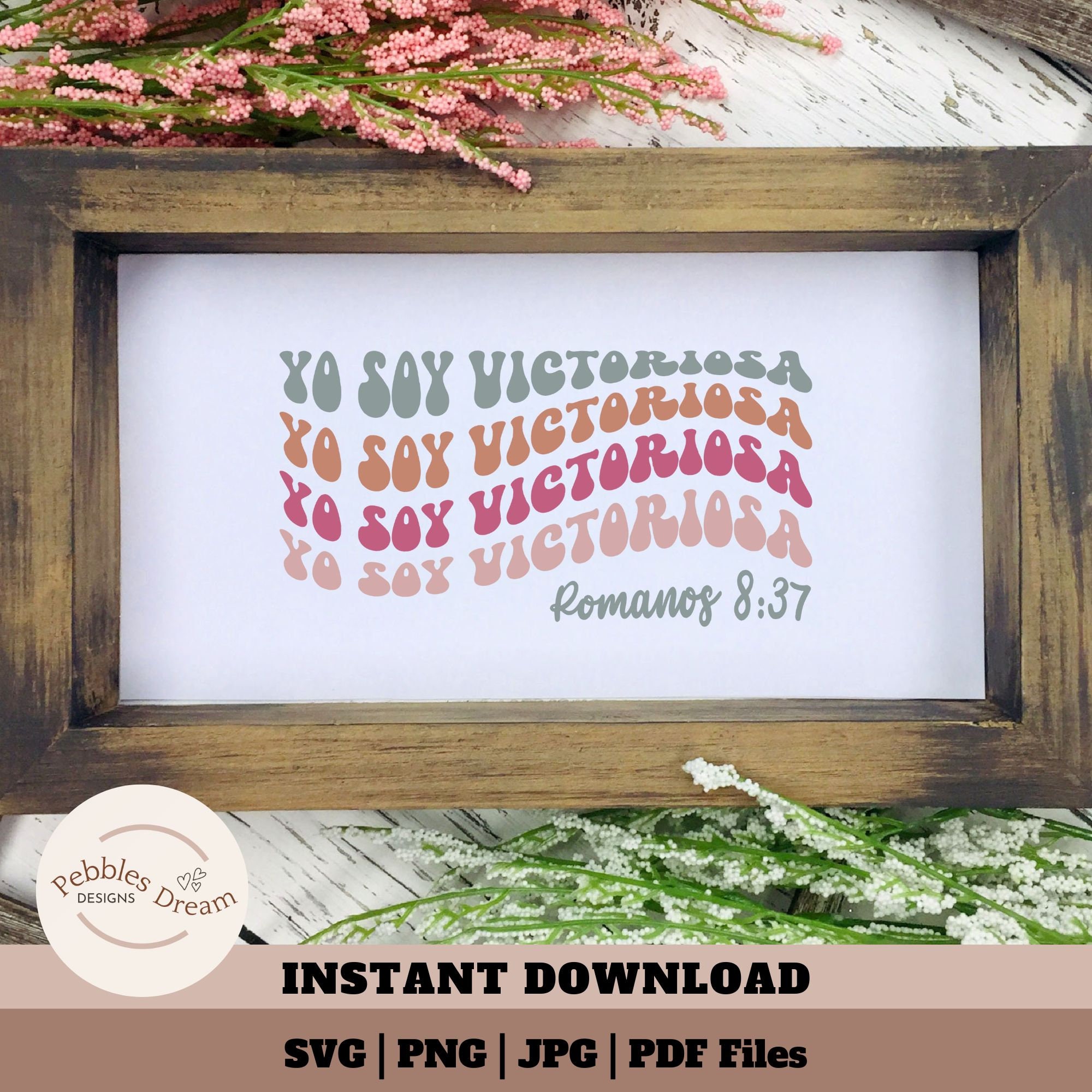 Yo Soy Victoriosa Svg, Png Sublimation, Bible Verse Svg En Español ...