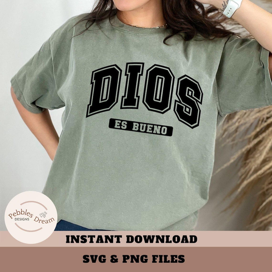 Dios Es Bueno Svg, Frase Cristiana Svg, Frase Biblica Svg, Dicho ...