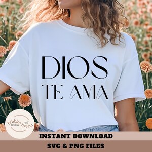 Dios Te Ama Svg, Frase Cristiana Svg, Frase Biblica Svg, Dicho ...