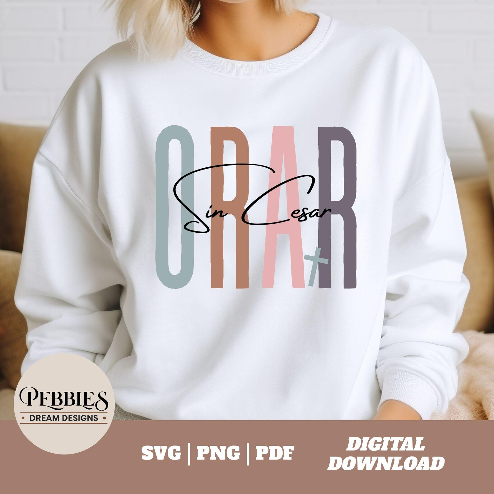 Frase Religiosa Español Svg, Orar Sin Cesar Svg, Frase Biblica Svg ...