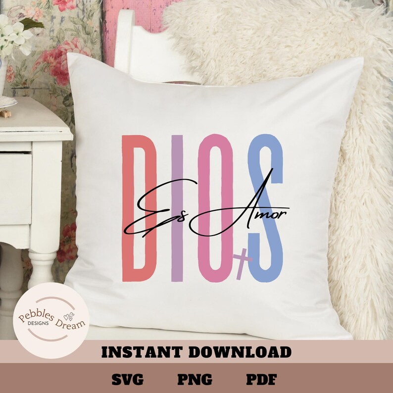 Frase Religiosa Español Svg, Dios Es Amor Svg, Frase Biblica Svg, Frase ...