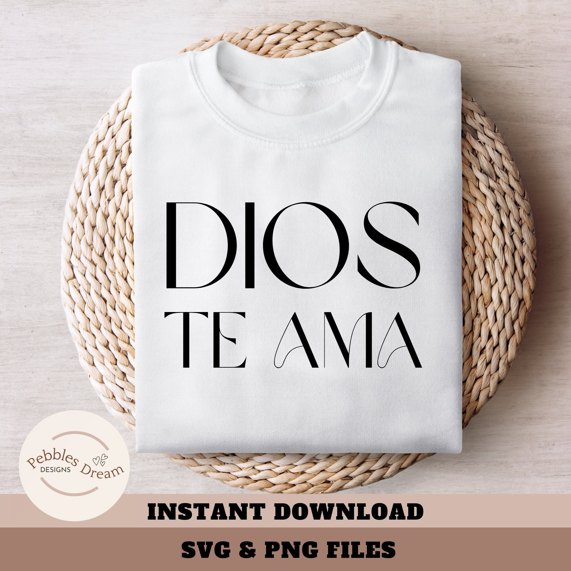 Dios Te Ama Svg, Frase Cristiana Svg, Frase Biblica Svg, Dicho ...