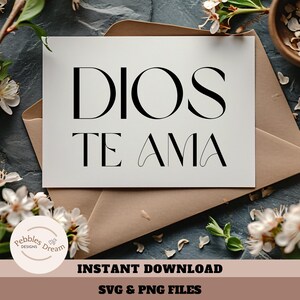 Dios Te Ama Svg, Frase Cristiana Svg, Frase Biblica Svg, Dicho ...
