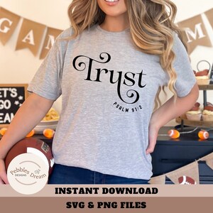 Trust Svg, Christian Svg, Christian Png, Religious Svg, Bible Verse Svg ...