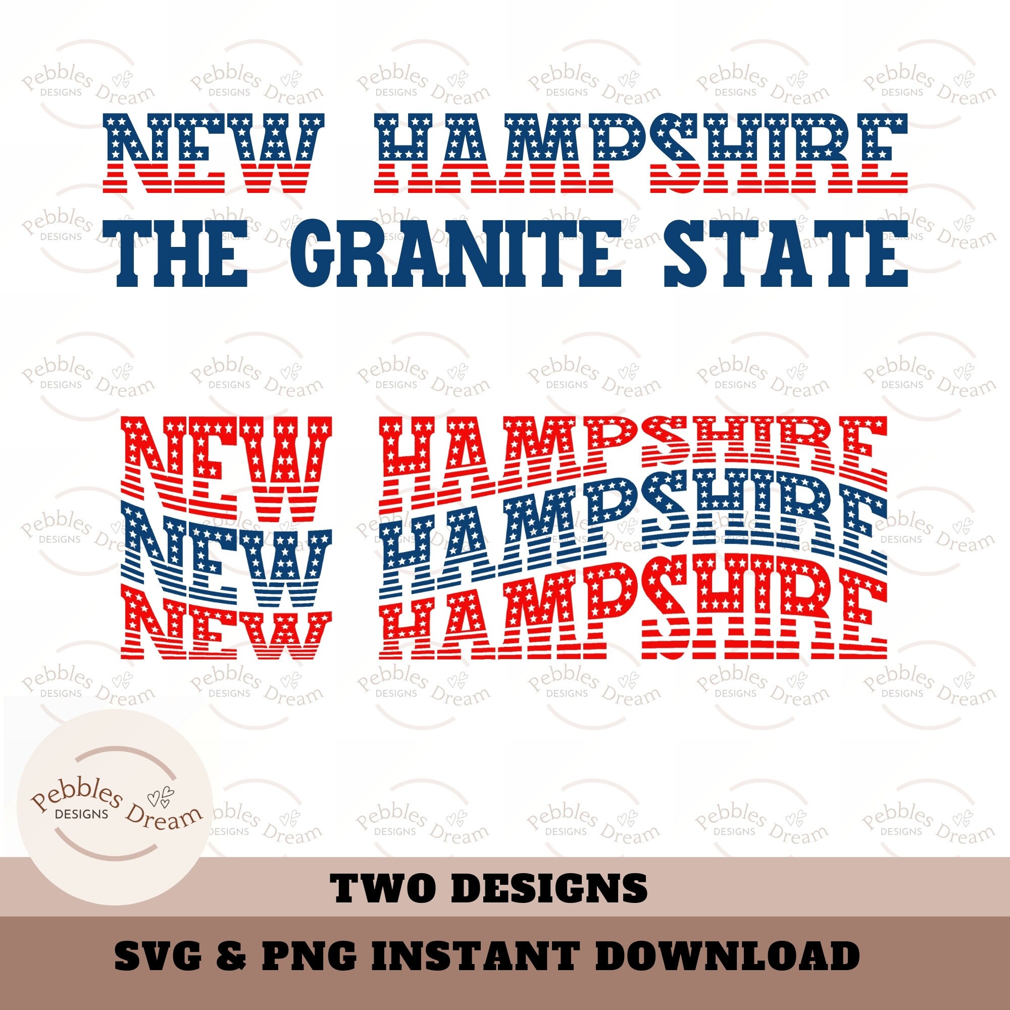 Patriotic New Hampshire Png, New Hampshire the Granite State, July 4th ...