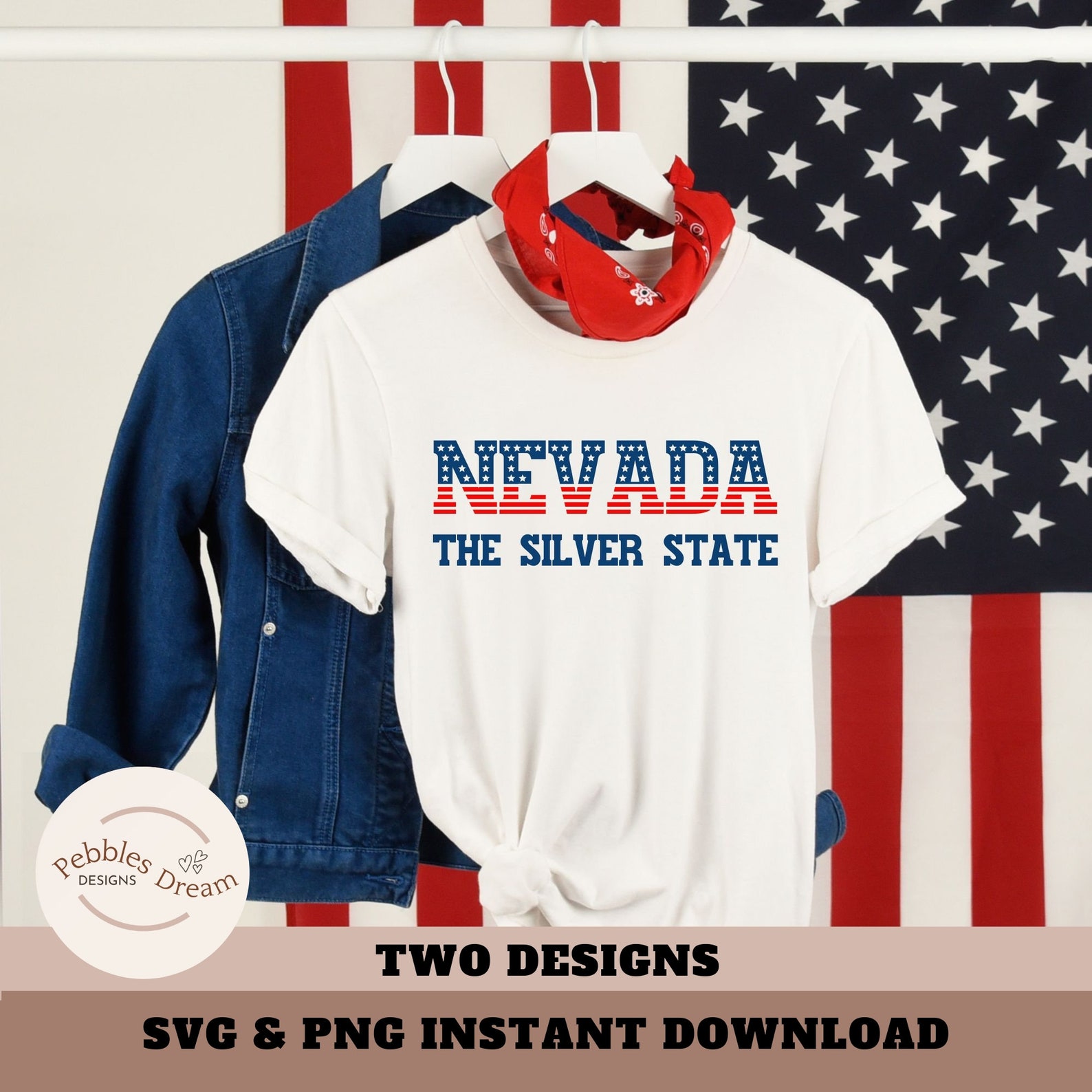 Patriotic Nevada Png Sublimation, Nevada the Silver State, 4th of July ...
