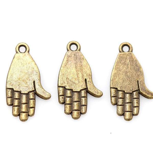 Brass Hand - Etsy