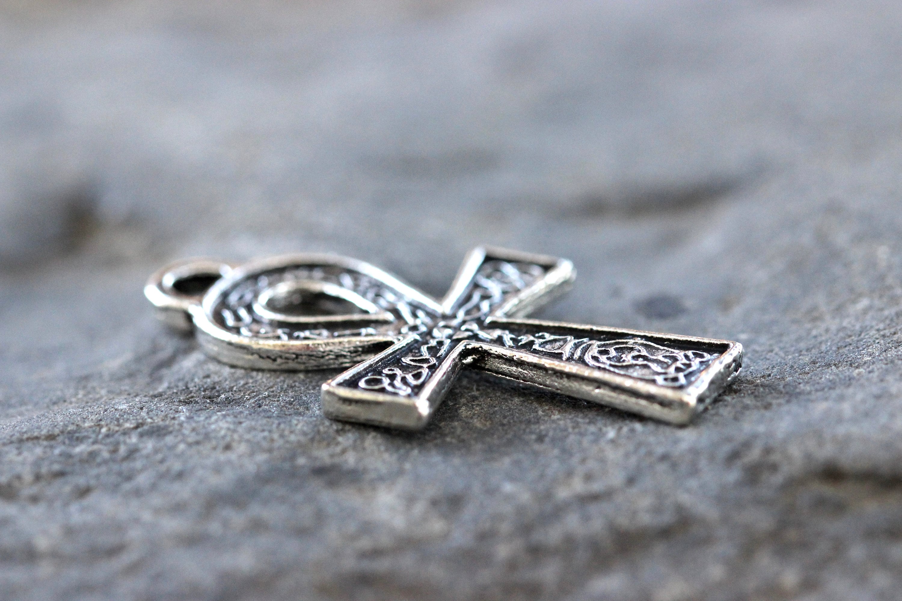 Egyptian Ankh Charms Hieroglyph Charm Silver Plated Egyptian Pendant ...