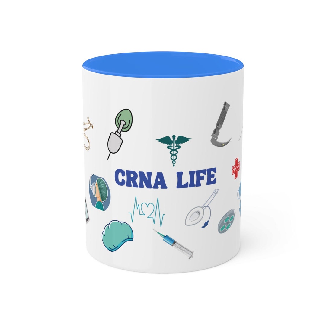 CRNA Mug Colorful Nurse Anesthetist Gift Mugs, Gifts for CRNA ...