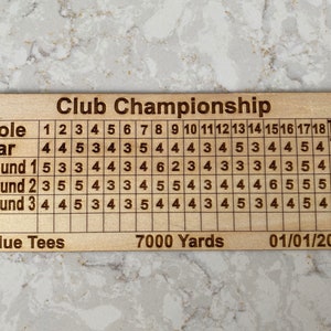 Personalized Golf Scorecard - Etsy