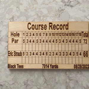 Personalized Golf Scorecard - Etsy