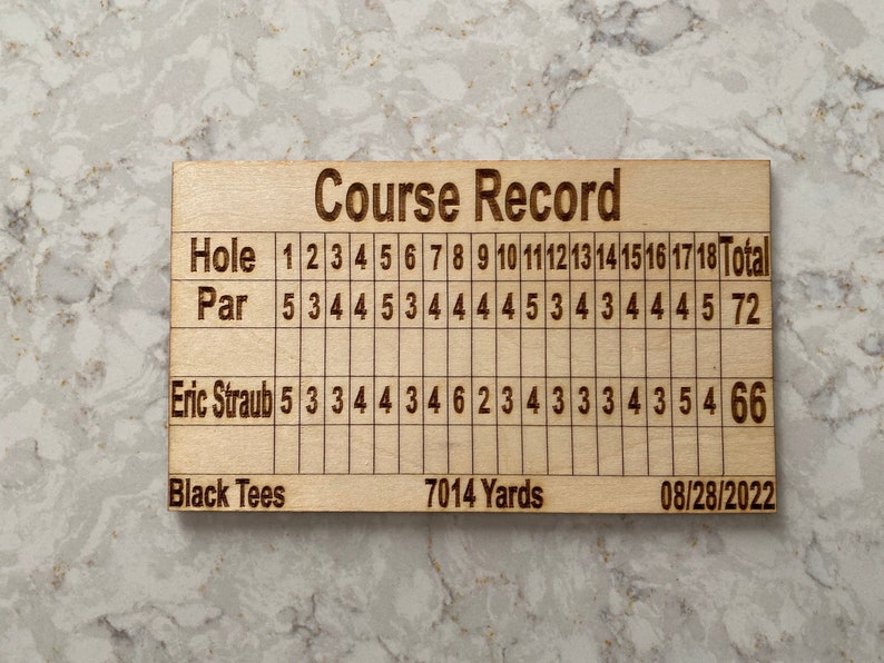 Personalized Golf Scorecard - Etsy