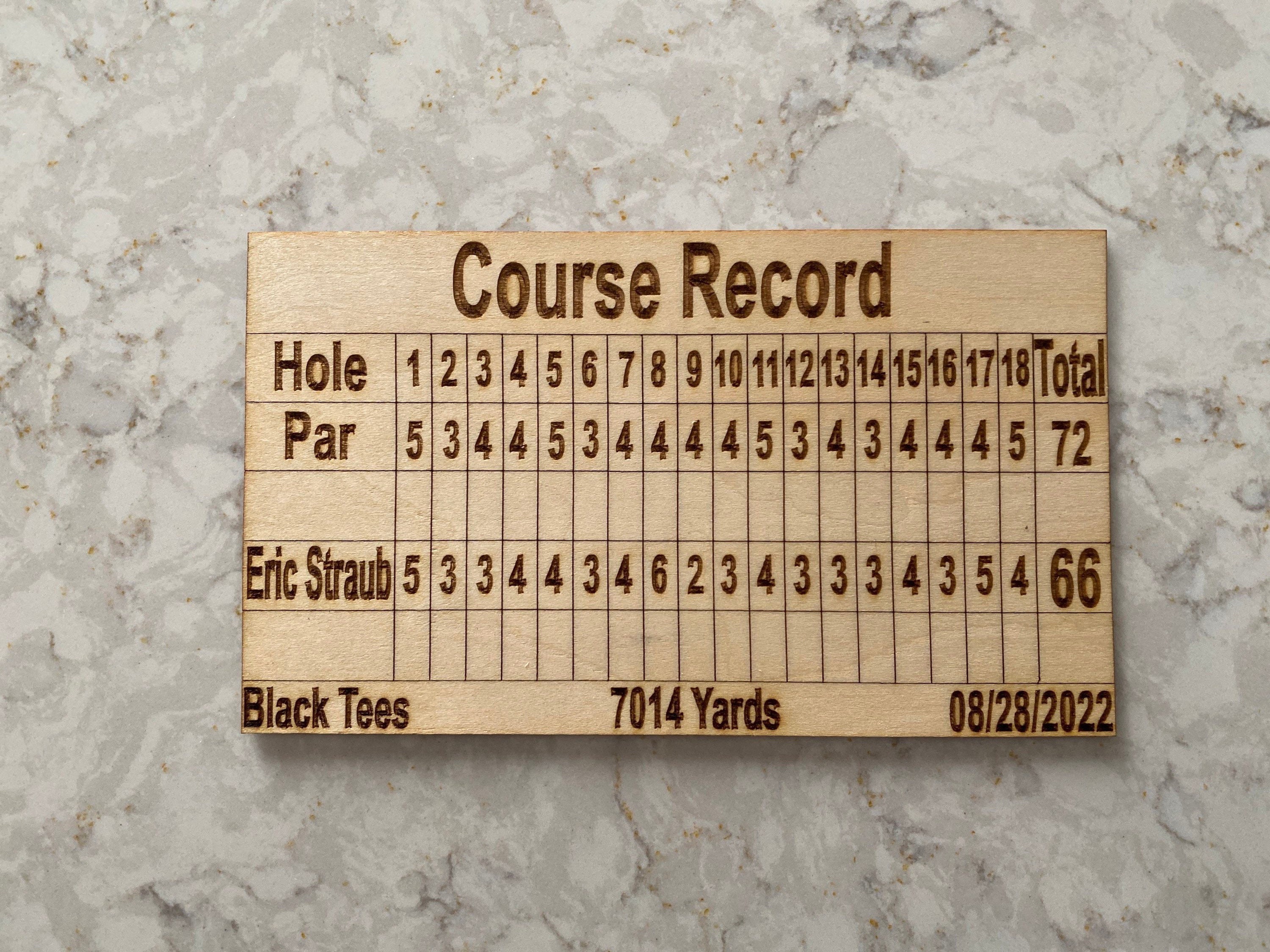 Personalized Golf Scorecard - Etsy