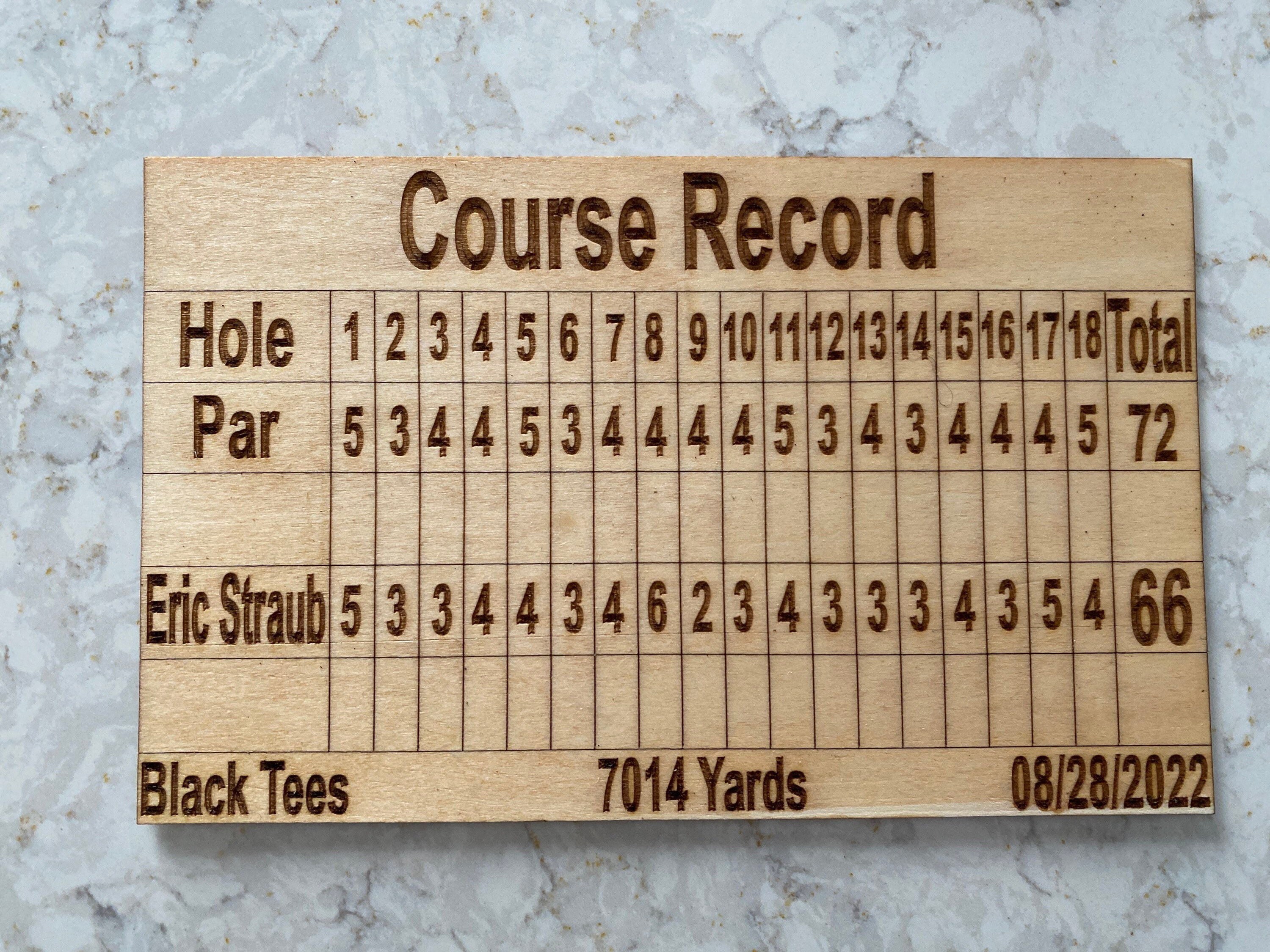 Personalized Golf Scorecard - Etsy