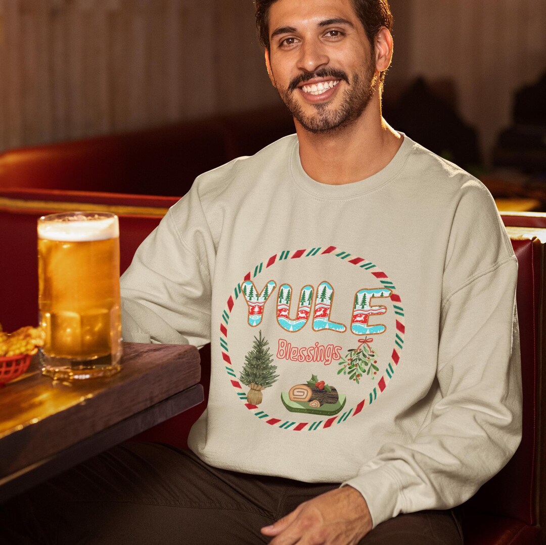 Yule Blessings Unisex Gildan Heavy Blend™ Crewneck Sweatshirt. Winter ...