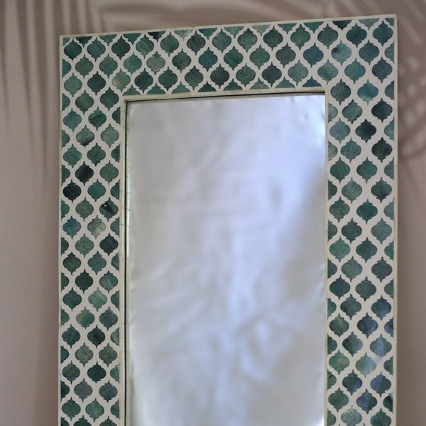 Bone Inlay Mirror - Etsy