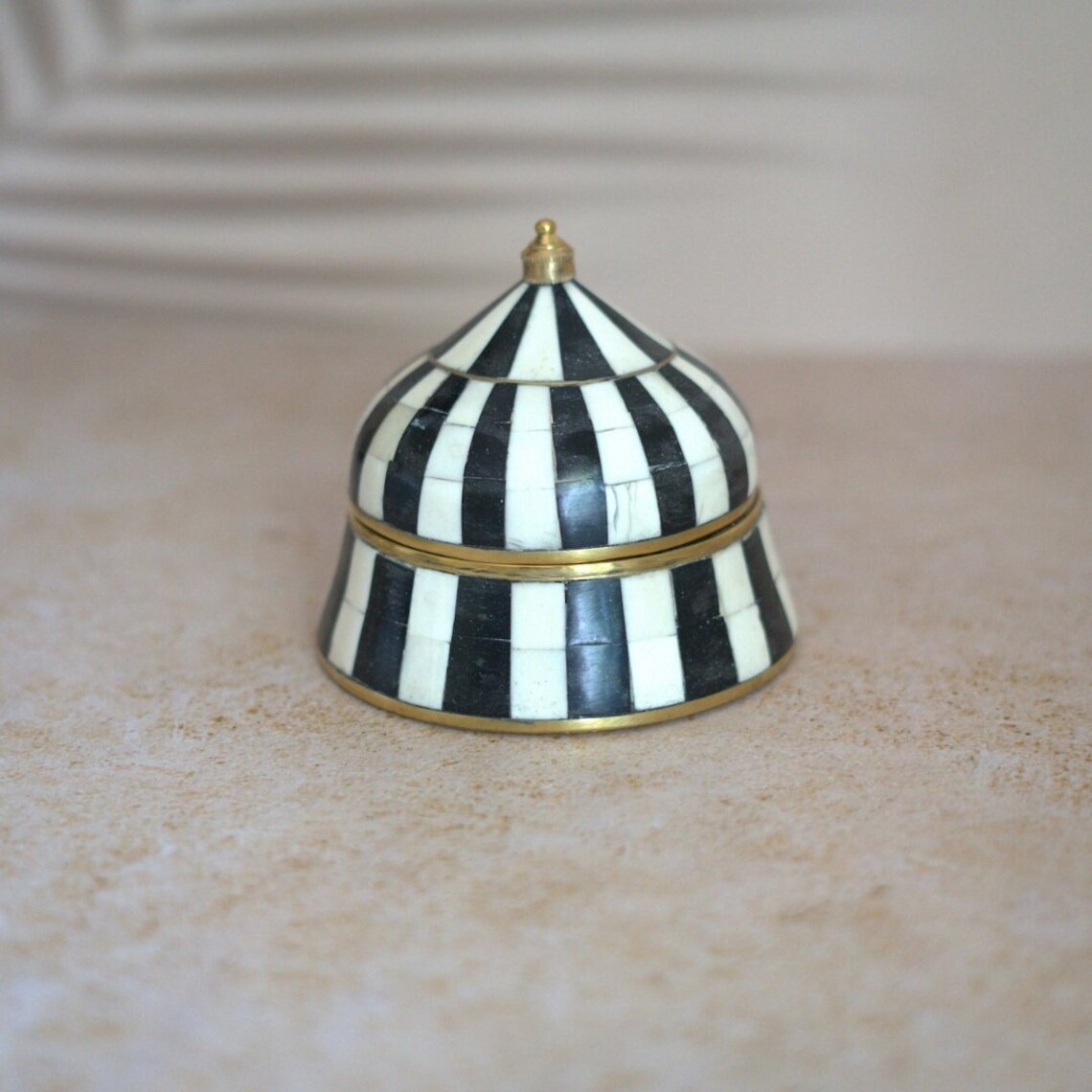 Indian Bone Inlay Suri Box - Stripe - Etsy
