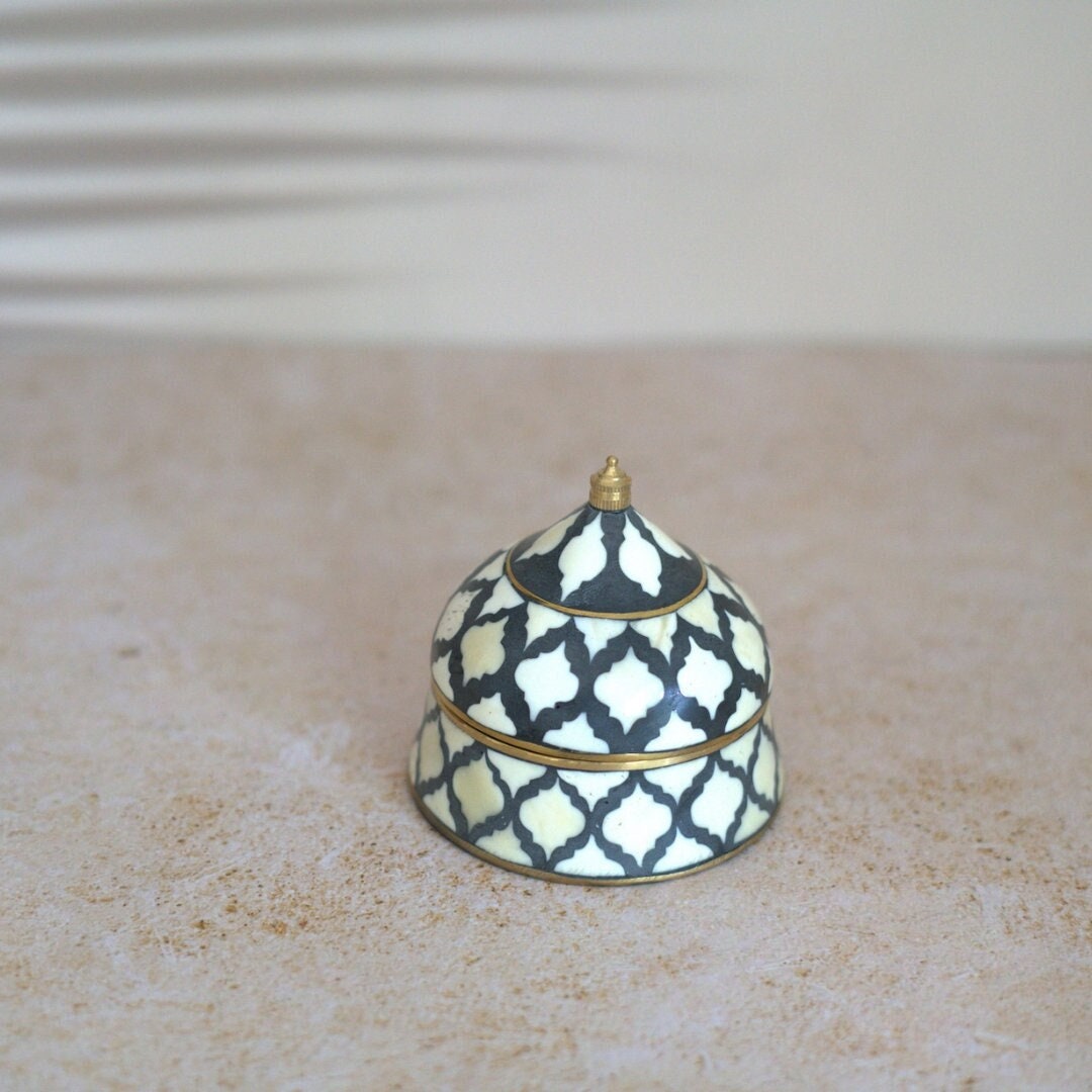 Indian Bone Inlay Suri Box - Quatrefoil - Etsy
