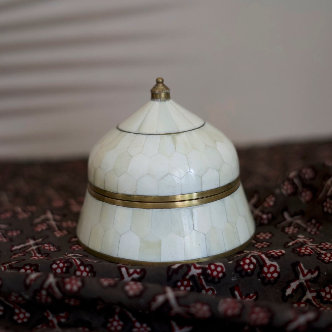 Indian Bone Inlay Suri Box - Off-white - Etsy