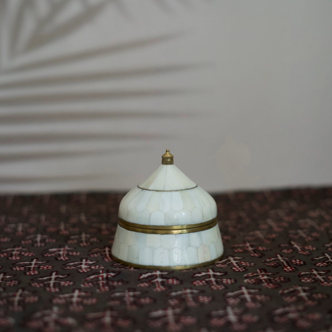 Indian Bone Inlay Suri Box Off-white - Etsy