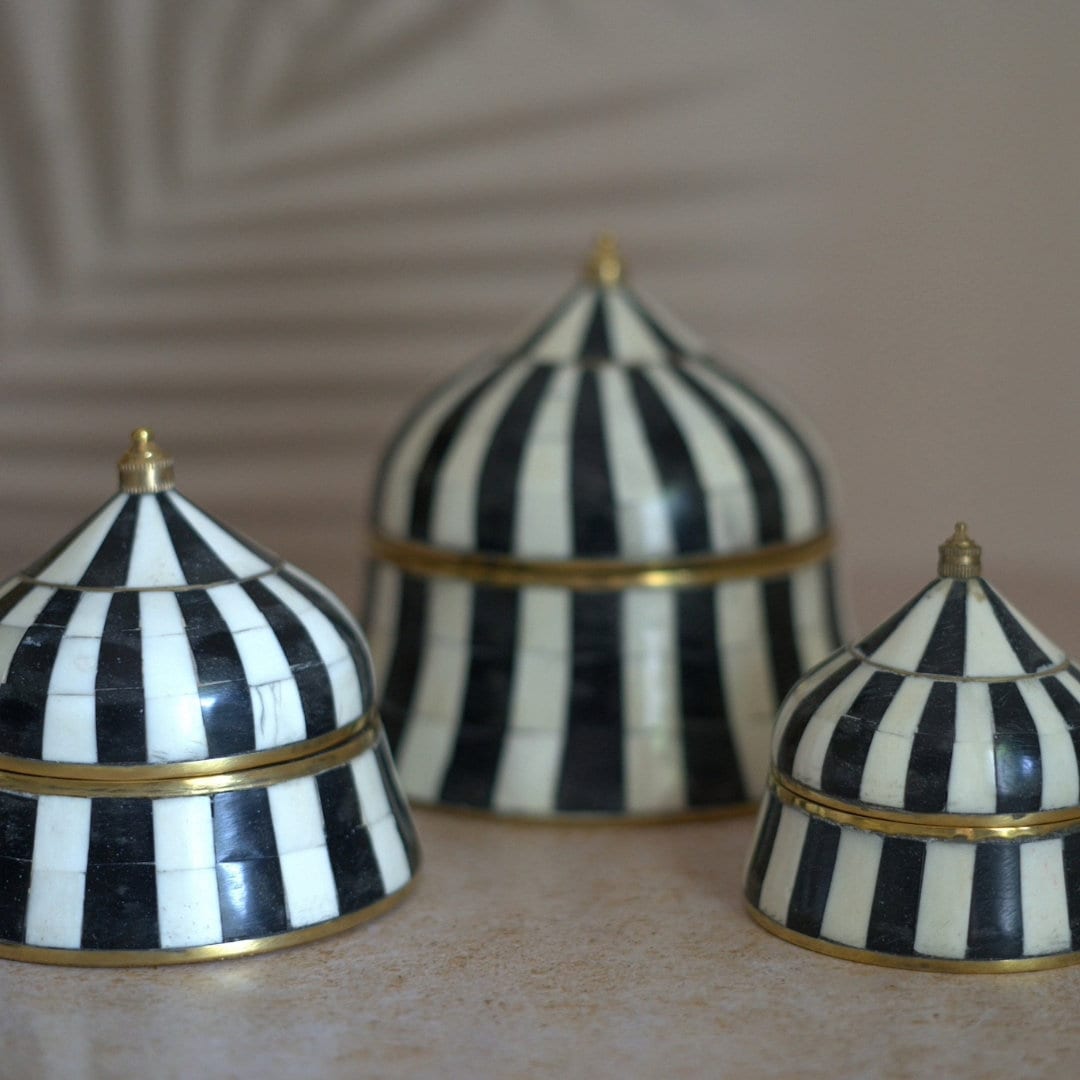 Indian Bone Inlay Suri Box - Stripe - Etsy