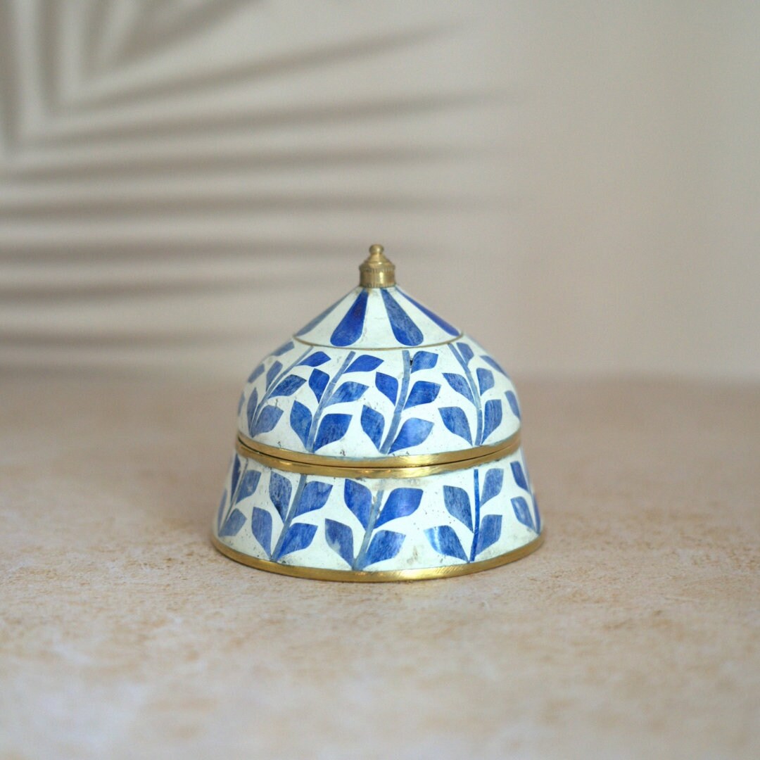 Indian Bone Inlay Suri Box - Plant - Etsy