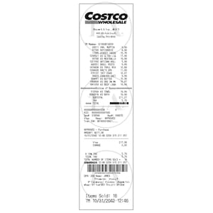 Costco Receipt Printable Sign for DIY Halloween Costume, Printable Sign ...
