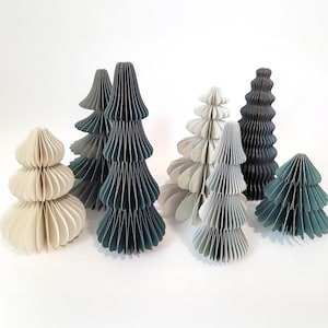DIY Honeycomb Christmas Tree Decorations, 7 Digital Templates, Modern ...