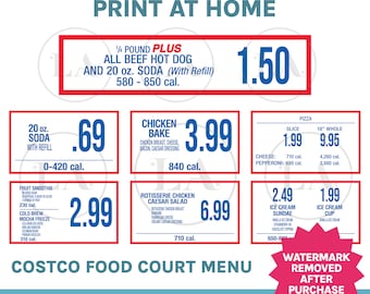 Costco Receipt Printable Sign for DIY Halloween Costume, Printable Sign ...