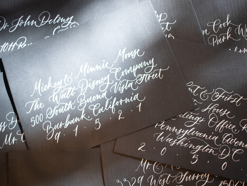Calligraphy Envelope Addressing | for Weddings and Special Events - Etsy