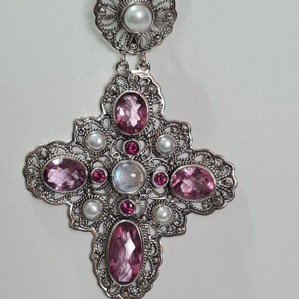 Gemstone Cross - Etsy