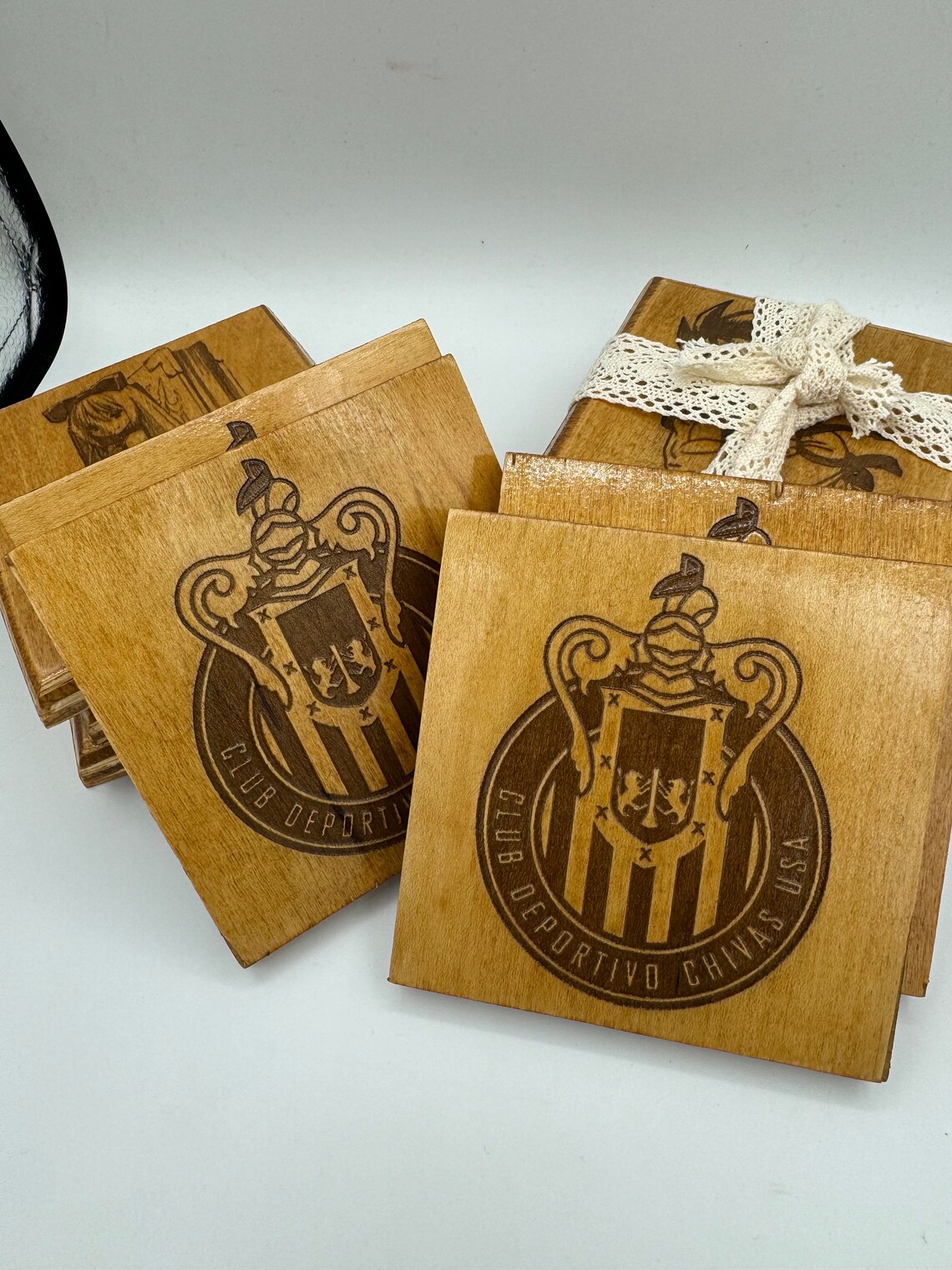 Mexican Soccer Chivas De Guadalajara Logo Liga Futbol Beer Table Dining ...