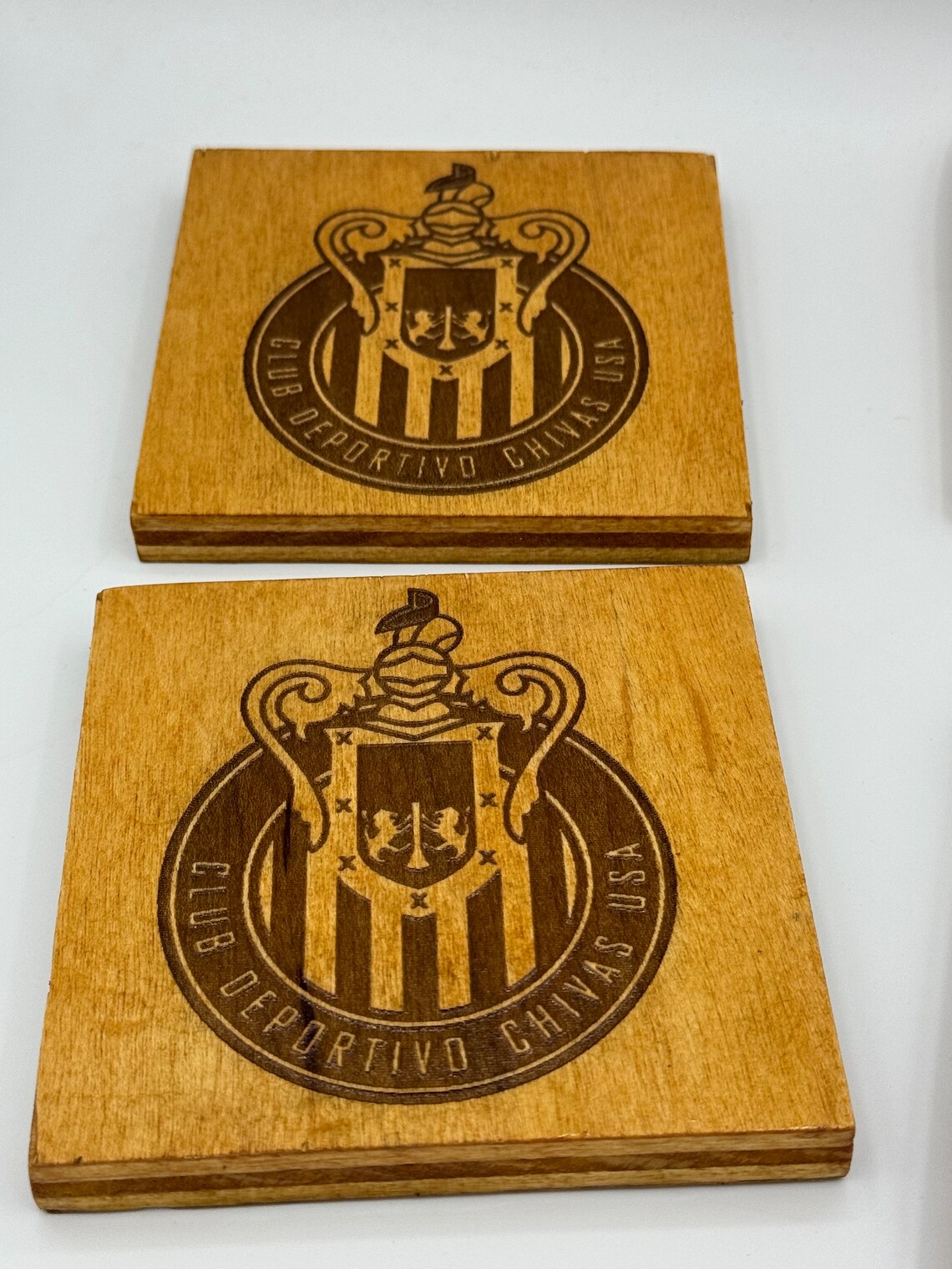 Mexican Soccer Chivas De Guadalajara Logo Liga Futbol Beer Table Dining ...