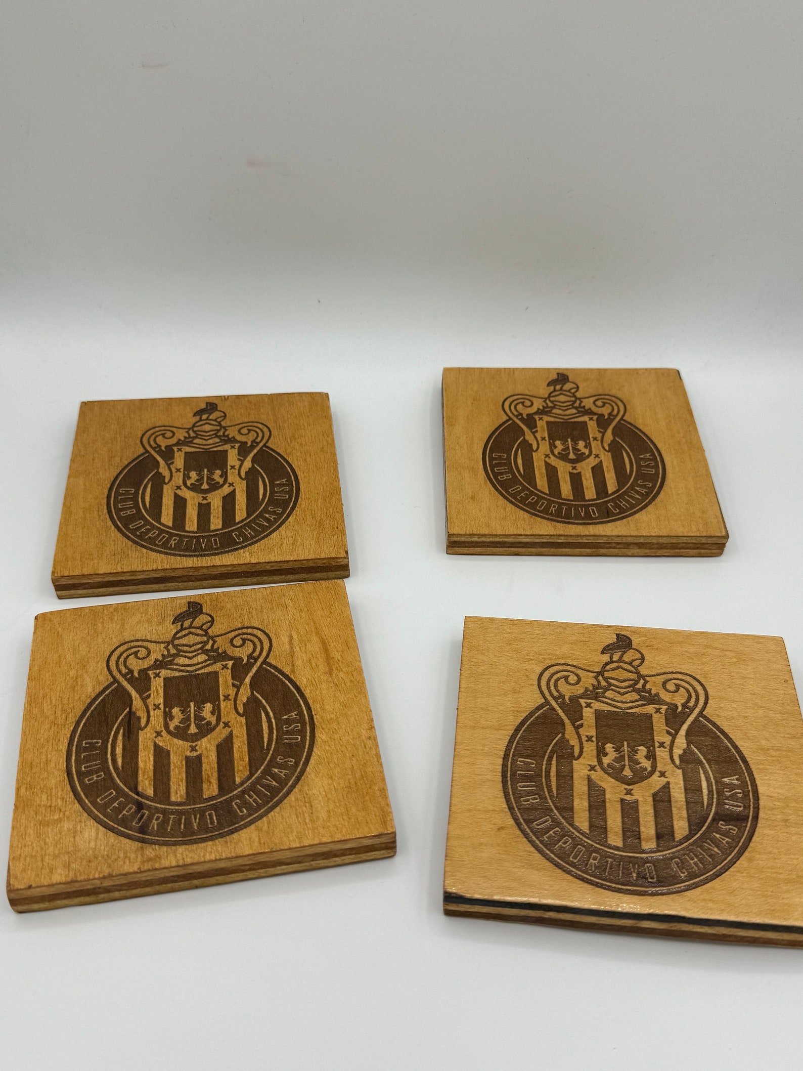 Mexican Soccer Chivas De Guadalajara Logo Liga Futbol Beer Table Dining ...