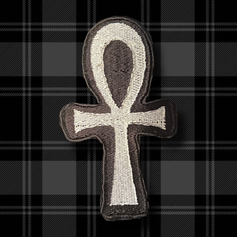 Ankh Goth Patch Sew-on Punk Accessory for Vest or Jacket Gothic and Punk Patches - Etsy