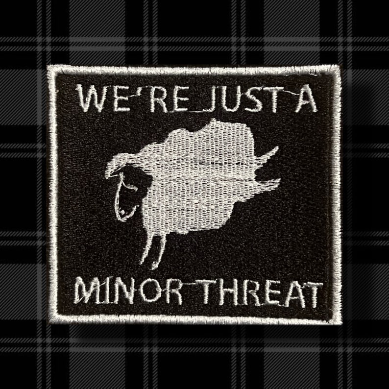 Minor Threat Logo Embroidered Patch-punk Patch-sew on Patch-punk ...