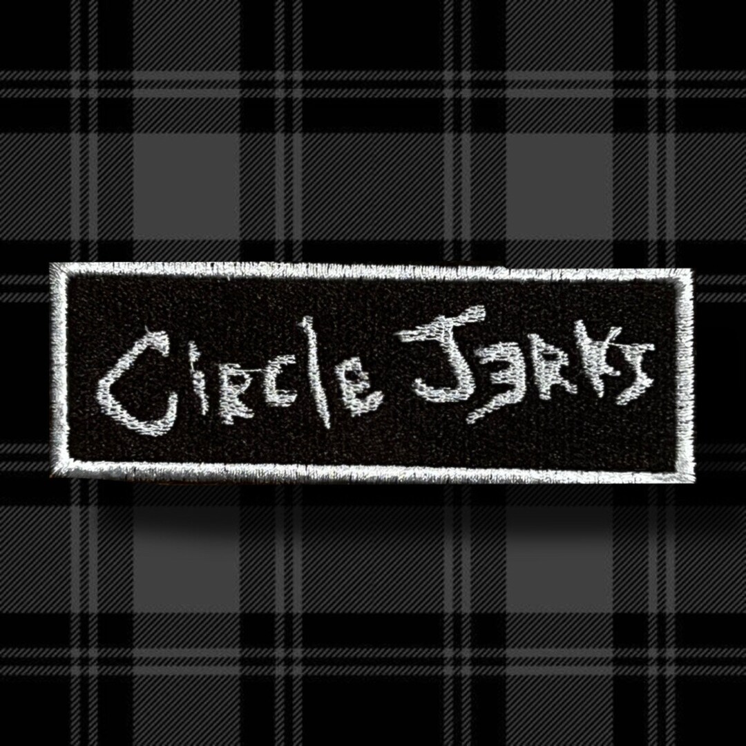 Circle Jerks Logo Embroidered Patch - Punk Patch - Sew on Patch - Punk Accesories - Etsy