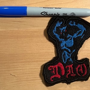 Dio Logo Embroidered Patch- Metal Patch- Sew on Patcg - Etsy