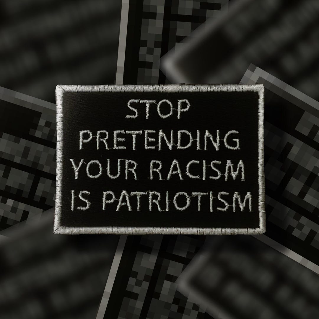 Political Embroidered Patch – Anti-racism Protest Accessory - Etsy