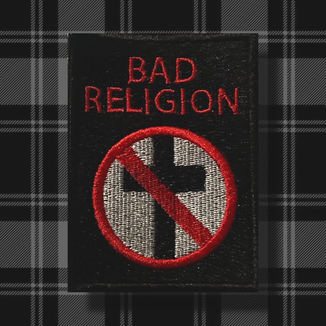 Bad Religion Logo Patch Punk Accessories Sew-on Embroidered Patch - Etsy